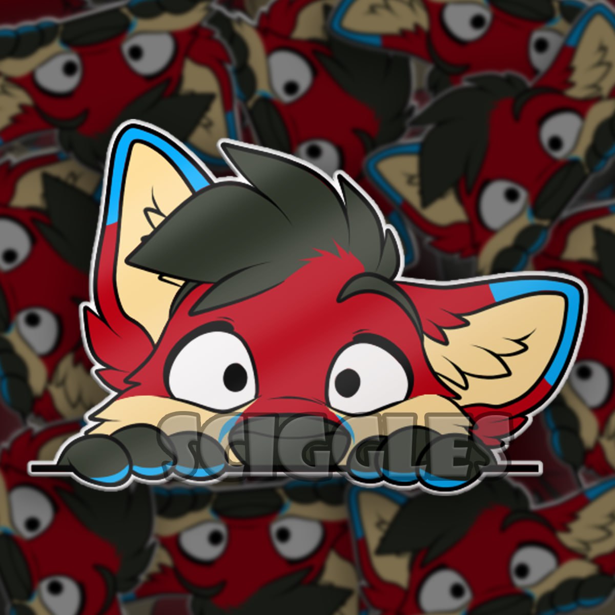6" Vinyl Peeker Stickers - Jericho_fox Peeker! – Sciggles