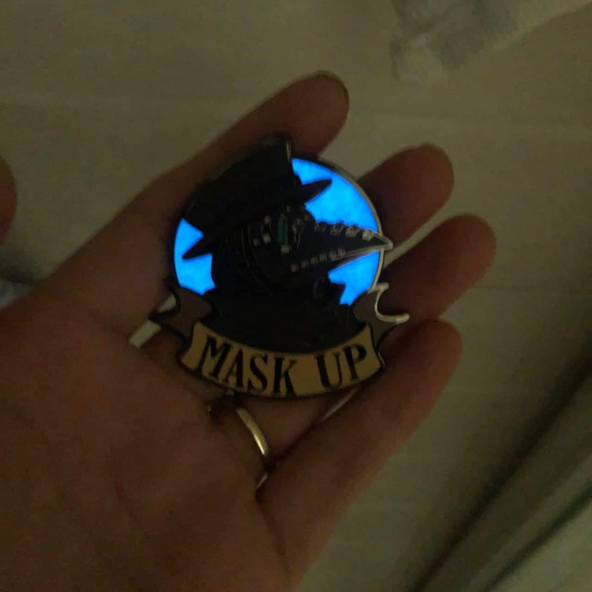 Mask Up Enamel Pin – Sciggles